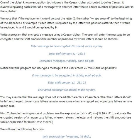Solved One Of The Oldest Known Encryption Techniques Is The