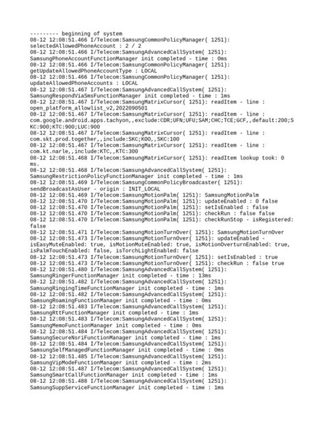 Logcat Prev Csc Log Pdf Utility Software Unix