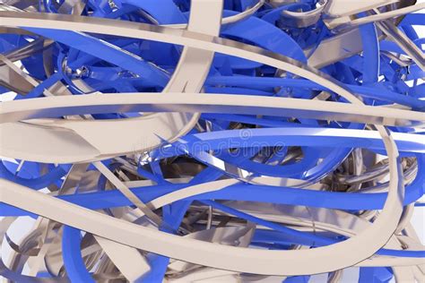 Cgi Composition Bunch Of Messy String Geometric For Design Texture Background Colorful 3d