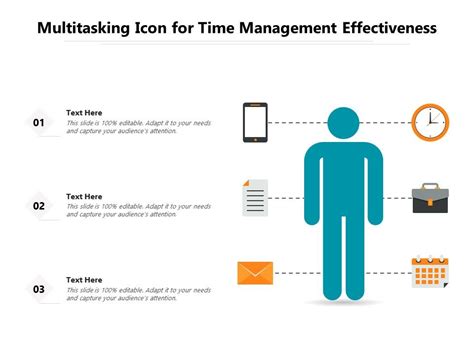 Multitasking Icon For Time Management Effectiveness Presentation