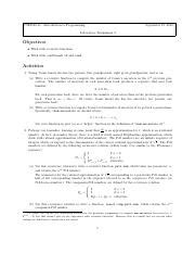 CSE1729 Lab 2 CSE1010 15 Introduction To Programming September 19