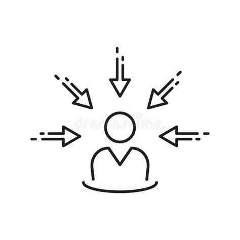 Centric Consumer Icon Customer Focus Concept Client First Approach Vector Illustration Stock