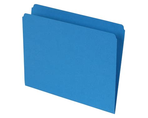 Colour File Folder Straight Cut Tab Letter Blue