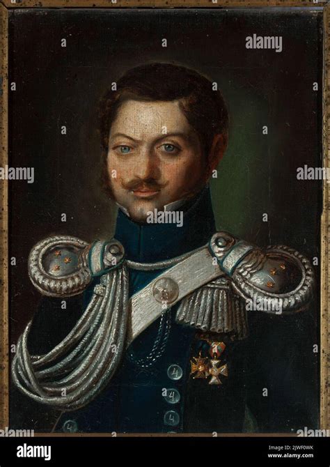 Portrait Of An Officer Lieutenant Of The 4th Uhlan Regiment Of The