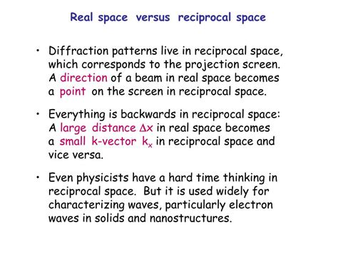 Ppt Diffraction Small Features Reciprocal Space K X 2 X
