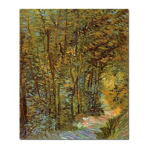 빈센트 반 고흐 모던 캔버스 아트 경로 숲 속의 길 유화 재현품 손으로 그린 풍경 주방 장식 고품질modern Artvincent Van Goghvan Gogh