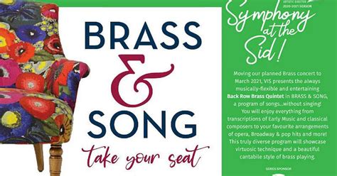 Symphony At The Sid Brass And Song Sid Williams Theatre