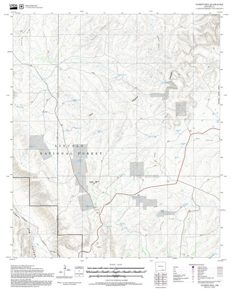 2025 Forest Service Topo Map Of Pickett Hill New Mexico Mytopo Map Store