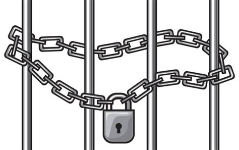 Chain Link Gate Stock Vectors Istock