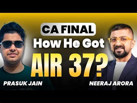 Prasuk Jain On Linkedin Ca Final Air 37 Prasuk Jains Audit Success Strategy 68 Marks In