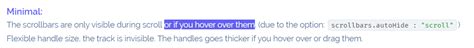 Autohide Scroll Let Scrollbar Appear On Hover · Issue 84 · Kingsoraoverlayscrollbars · Github