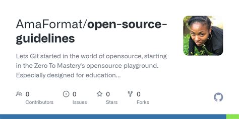 Github Amaformatopen Source Guidelines Lets Git Started In The