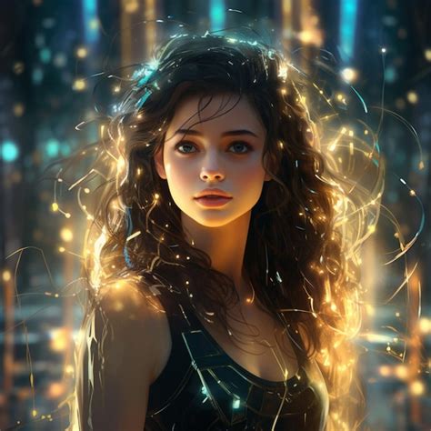 Premium Ai Image A Futuristic Luminescence