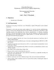 ELEC Lab Part Wireshark Pdf Concordia University Department Of Electrical Computer