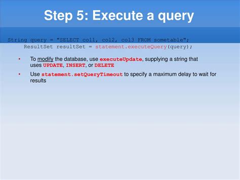 Ppt Jdbc Steps Powerpoint Presentation Free Download Id3992512