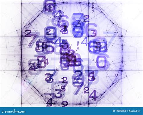 Digits And Grid Stock Illustration Illustration Of Line 17325953