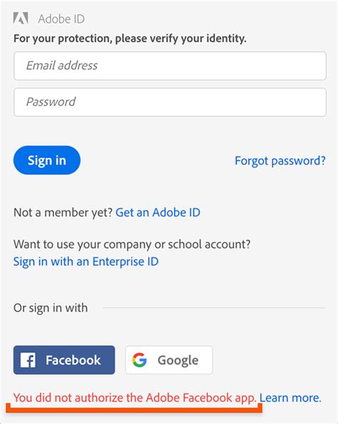 resolve errors that can occur when signing in with your social account