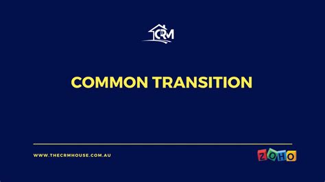 The Crm House On Linkedin A Common Transition Refers To A Transition