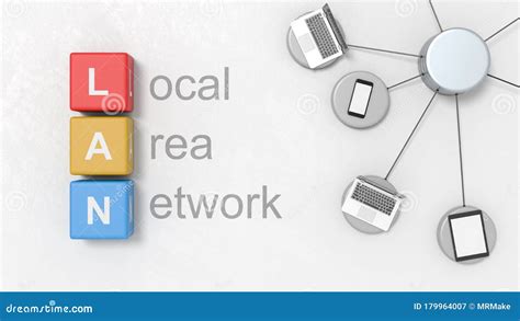 Local Area Network LAN Concept Illustration Stock Image
