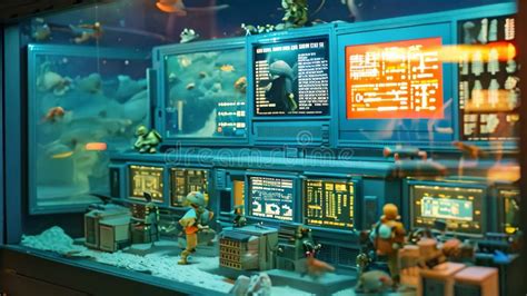 A Display Case Filled With A Wide Array Of Toys Showcasing A Vibrant Collection That Captures