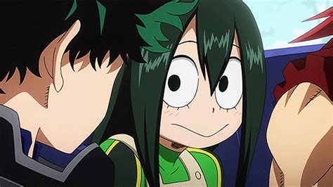 Boku No Hero Academia Midoriya Izuku Tsuyu Asui Anime Tsuyu