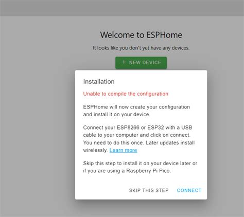 New ESP32 Board Unable To Compile The Configuration ESPHome Home