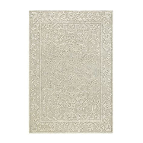 Lourdes Hand Tufted And Textured Cream Wool Rug Daals