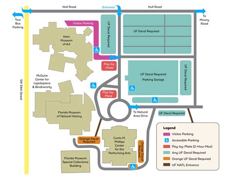 University Of Florida Parking Map Florida State University Campus Map