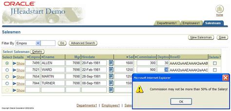 Implementing Data Validation In Adf Uix Application Conclusion Amis Technology Blog