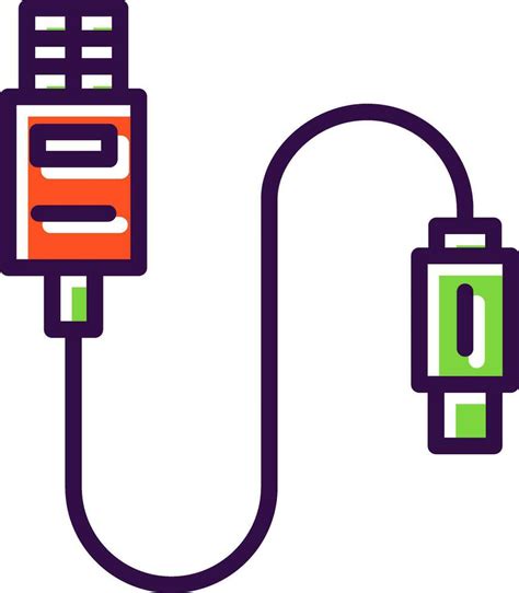 Usb Cable Vector Icon Design Vector Art At Vecteezy