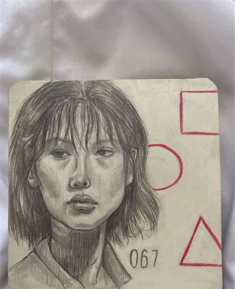 Squid Game Sketch Sketches Male Sketch Drawings