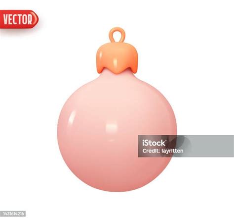 장식 크리스마스 트리 보블 모양 둥근 공 장식의 축제 장식 요소 현실적인 3d 디자인 플라스틱 만화 스타일에서 흰색 배경에 고립 된 휴일 개체 벡터 일러스트 레이 션 0명에