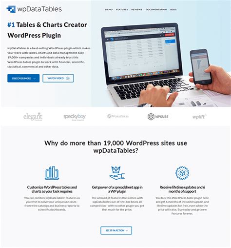 Wpdatatables Wordpress Plugin For Table Inkthemes