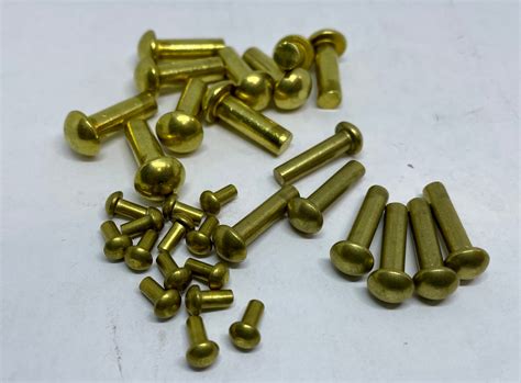 Round Head Brass Rivets Blacksmith Bolt And Rivet Supply