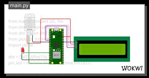 Raspberry Pi Pico Dht22 With Lcd Copy 2 Wokwi Esp32 Stm32 Arduino