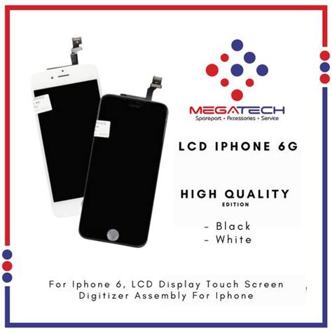 Jual LCD Iphone 6 Fullset Touchscreen Hitam Jakarta Pusat Megatech Life Future Tokopedia