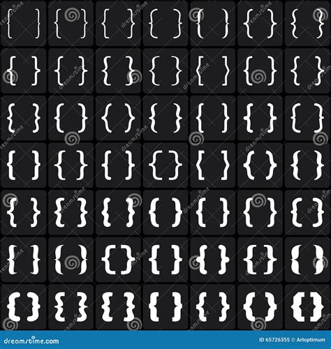 Set Of Braces Or Curly Brackets Icon Vector Stock Illustration Illustration Of Background