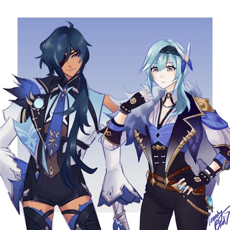 Kaeya And Eula Outfit Swap Genshinimpact