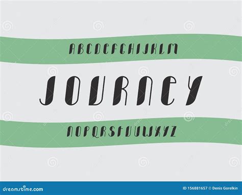 Journey Cursive Font Vector Alphabet 124237023