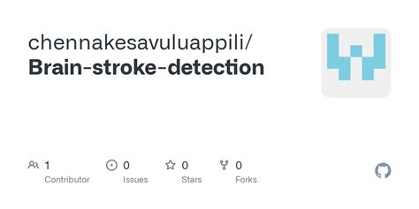 Github Chennakesavuluappili Brain Stroke Detection