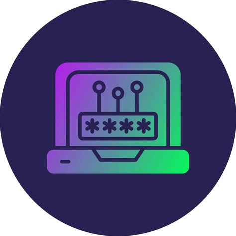 Password Glyph Gradient Circle Icon Design 48416612 Vector Art At Vecteezy