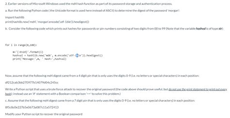 2 earlier versions of microsoft windows used the md4
