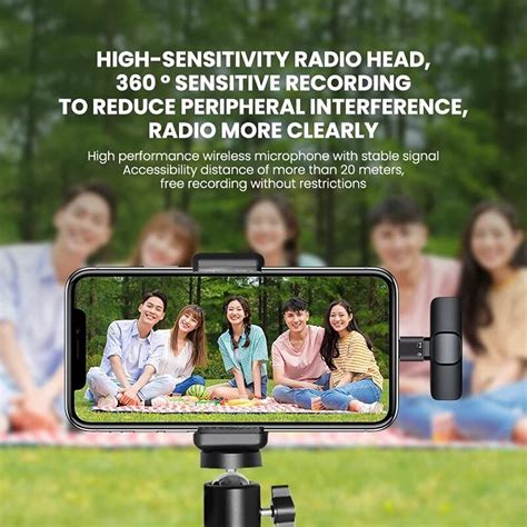 Dual Receivers Mics Input Wireless Collar Microphone Lapel Lavalier Mic Plug Play Mike