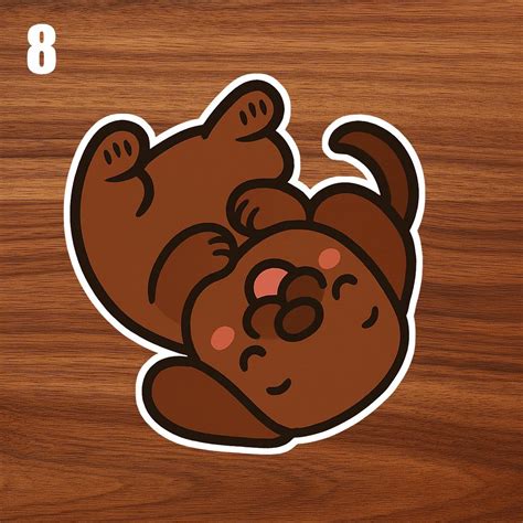 Chibi Labrador Sticker For Dog Lovers With Heart In Puppy Style