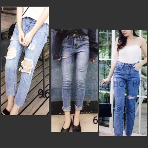 กางเกงยีนทรงบอย กางเกงขาสั้น มือ2เกรดa งาน แบรนusและเกาหลี Added A New กางเกงยีนทรงบอย