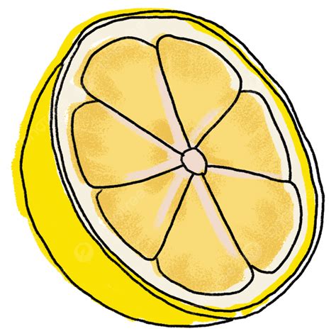 檸檬黃色水果切片夏天可愛卡通 檸檬 水果 酸素材圖案，psd和png圖片免費下載