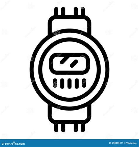 Wall Gas Detector Icon Outline Vector Check Multi Sensor Stock Vector Illustration Of