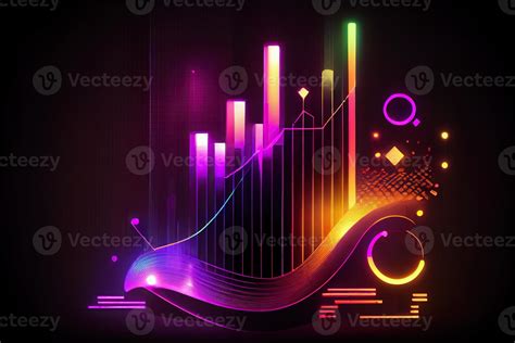 Illustration Of Crypto Market Data Chart Silhouette Crypto Currency Market Isometric