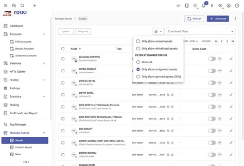 Assets Management Rotki Documentation