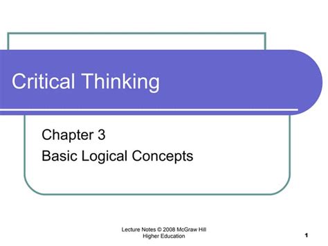 Ch03 Basic Logical Concepts Ppt